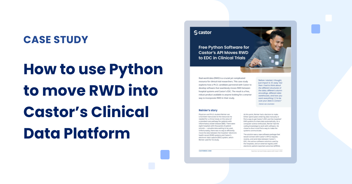 How to use Python to move RWD into Castor’s Clinical Data Platform