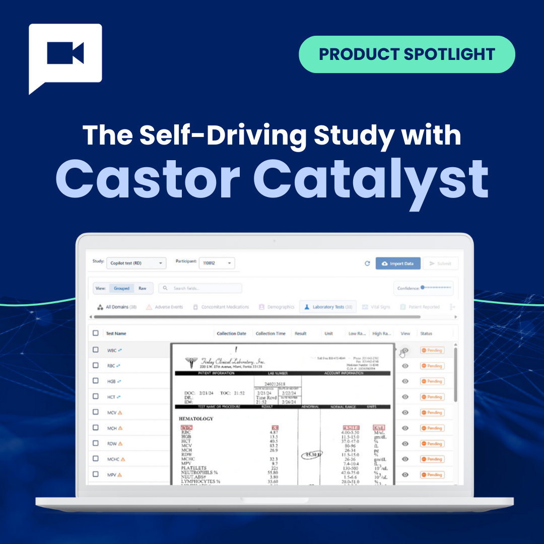 Webinar | Castor Catalyst AI for Self-Driving Clinical Studies - On Demand